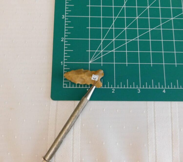 Wheeler type arrowhead - Fossils & Artifacts for Sale | Paleo Enterprises